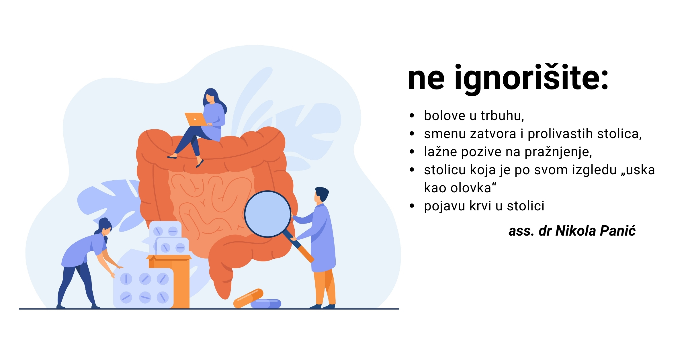 Dr Nikola Panić: Rak debelog creva